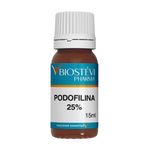 Podofilina 25% 15ml - Tratamento de verrugas - Biostévi